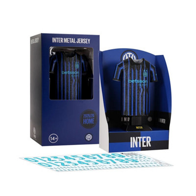 RadStuff Metal Alloy Football Shirt - Inter Milan Home Kit 2025/26