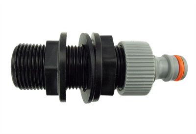 Rain Barrel Connection Kit - 3/4" BSPM Adapter with Tap Connector