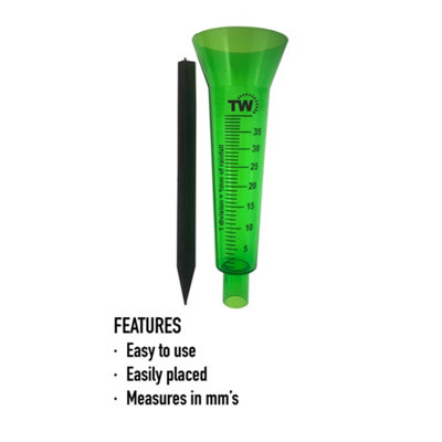 Rain Gauge for The Garden to Monitor Rainfall - Easy to Read Water Rain ...