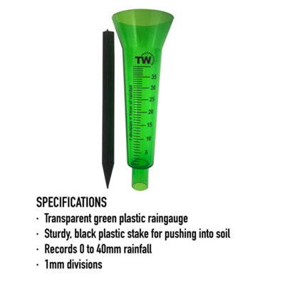 Rain Gauge for The Garden to Monitor Rainfall - Easy to Read Water Rain ...