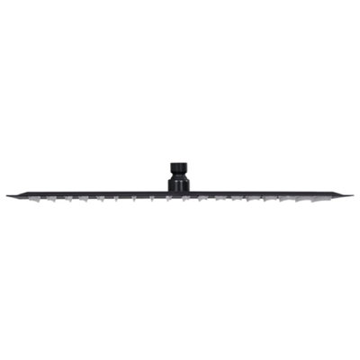 Rain Shower Head Stainless Steel 50x50 cm Square Black