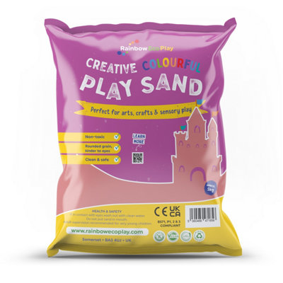 Rainbow Eco Play Coloured Pink Sand 5kg Kids 100% Natural Play Sand ...