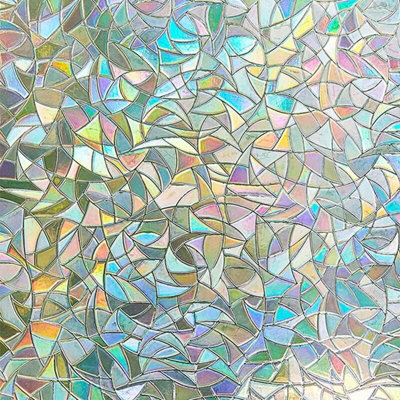 Rainbow Effect Electrostatic Window Film Blackout Window Film Ideal for ...