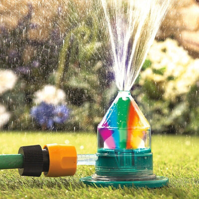 Rainbow Mist Sprinkler - Universal Garden Hose Pipe Attachment Water ...