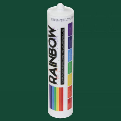 Rainbow RAL 6005 Moss Green Coloured Silicone Sealant Durable & Anti ...