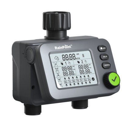 Rainpoint Irrigation computer 2 outputs with input and output, garden ...