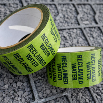 Rainwater Harvesting Identification Tape 2x rolls WRAS Water Safety