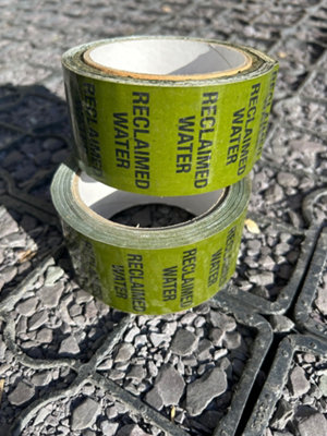 Rainwater Harvesting Identification Tape 2x rolls - WRAS