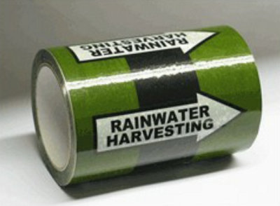 Rainwater Identification Tape 150mm X 5m