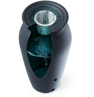 Rainwater Tank Water Butt Garden Storage Barrel Container 120 L Anthracite