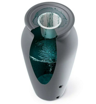Rainwater Tank Water Butt Garden Storage Barrel Container 120 L Grey
