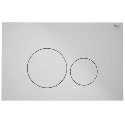 RAK Ceramics Ecofix Matt Chrome Round Dual Flush Plate FSRAKPPL005 ...