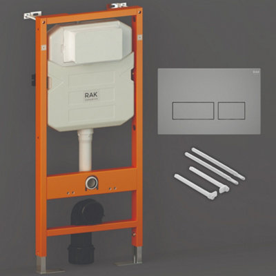 RAK Eco-Fix 1.14M Concealed Cistern Frame for Wall Hung WC Pans & Matt ...
