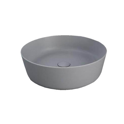 RAK Feeling Round Countertop Wash Basin Bowl 420mm Matt Gray (BASIN ONLY)