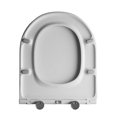 RAK Resort D-Shape Toilet Seat, Soft Close & Quick Release, Slimline ...