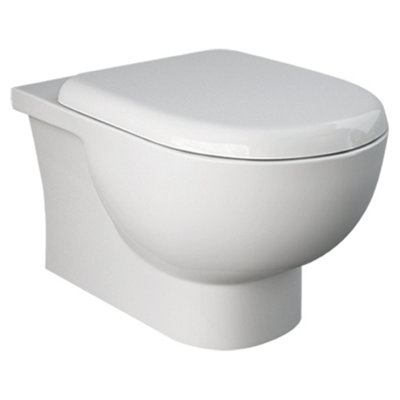 RAK Tonique Ceramic Modern Horizontal Outlet Rimless Wall Hung Soft ...