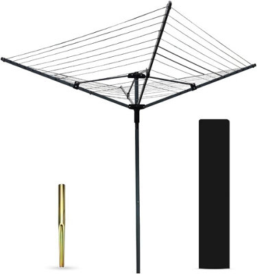 Ram 4 Arm Rotary Washing Line Garden | DIY at B&Q