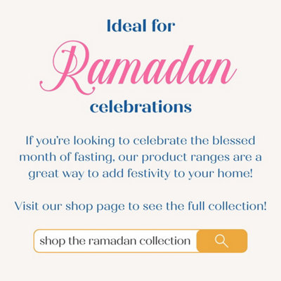 Ramadan Mubarak Party Banner - Green & Gold