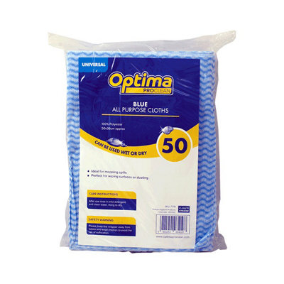 Ramon Optima Proclean All Purpose Cloths (Pack Of 50) Blue (50 x 36cm)