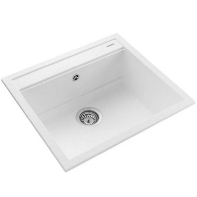 RANGEMASTER PRATO 1.0 BOWL GRANITE COMPOSITE INSET KITCHEN SINK WITH ...