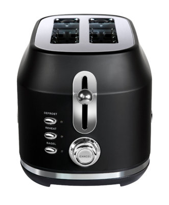 Rangemaster RMCL2S201BK Classic 2 Slice Toaster - Matt Black