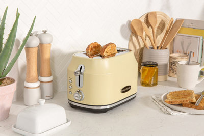 Rangemaster RMCL2S201CM Classic 2 Slice Toaster - Matt Cream