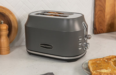 Rangemaster RMCL2S201GY Classic 2 Slice Toaster - Matt Slate Grey