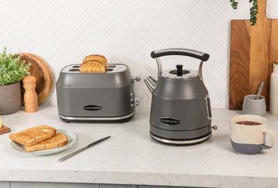 Rangemaster RMCL2S201GY Classic 2 Slice Toaster - Matt Slate Grey