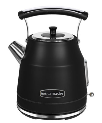 Rangemaster RMCLDK201BK Classic Quiet Boil Kettle 1.7L, 3KW - Matt Black | DIY at B&Q