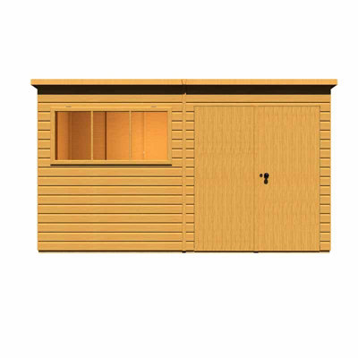 Ranger 12 x 6 Feet Double Door Shed - L196.7 x W373.8 x H213.9 cm