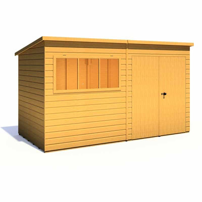 Ranger 12 x 6 Feet Double Door Shed - L196.7 x W373.8 x H213.9 cm