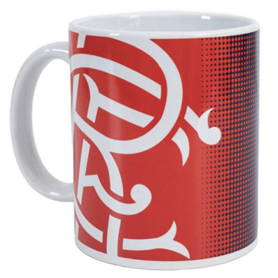 Rangers FC Half Tone Mug Red/White/Royal Blue (One Size)