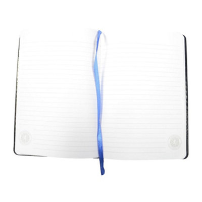 Rangers FC Premium Crest A5 Notebook Black/Blue (One Size)