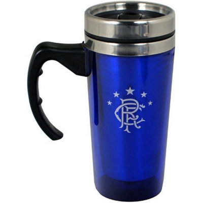 Rangers FC Travel Mug Blue/Silver (One Size) | DIY at B&Q