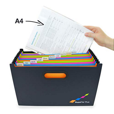 Rapesco 1552 SupaFile Plus 13-Part Desktop Expanding File Organiser ...