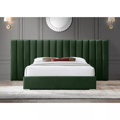 Raphael Extra Wide Panel Single Bed - Luxury Upholstered Bed Frame (Gas ...
