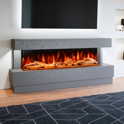 Raphael Grey Stone Effect Electic Suite | DIY at B&Q