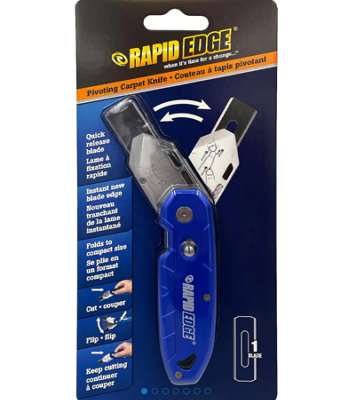 Rapid Edge Pivoting Carpet Cutter