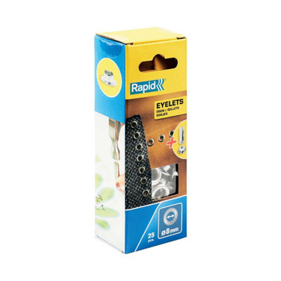 Rapid Eyelets 8mm For Fastening Textiles Leather Shoes & Canvas 25 ...