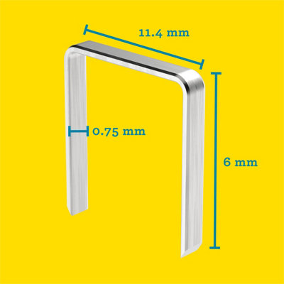 Rapid High-Performance Staples for Textiles, Finewire No. 53, Leg ...