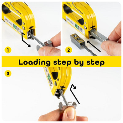 Rapid NUNU Staple Gun 3-in-1 Heavy Duty Stapling Walls Wood DIY ...