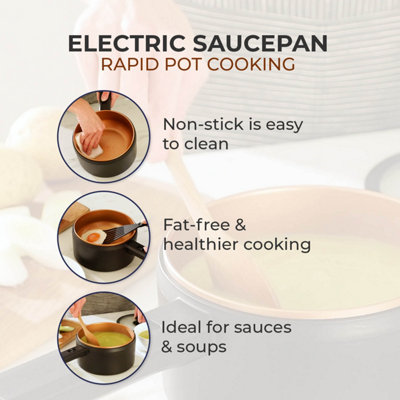 Rapid Pot Electric Saucepan With Cool-Touch Sides, Boil, Fry, Cook ...