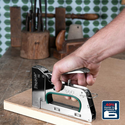 RAPID R34 HEAVY DUTY MANUAL DIY STAPLE GUN PRO FOR NO. 140 STAPLES WITH ...