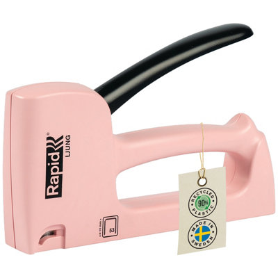 Rapid R53 Upholstery Staple Gun in Ljung Pink For No.53 Staples 4-10mm ...
