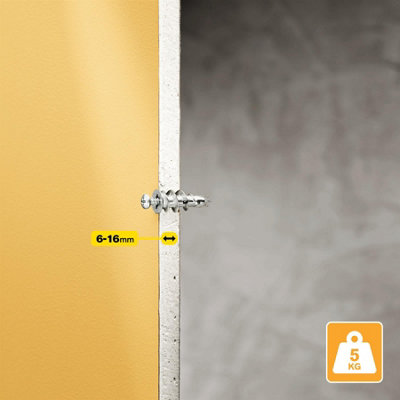 Rapid Self Drilling Plasterboard Fixings 6-16 mm Wall Thickness Pack of 10