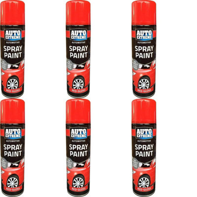 Rapide Auto Extreme All Purpose Paint Can Red Gloss Finish 250ml 1907 ...