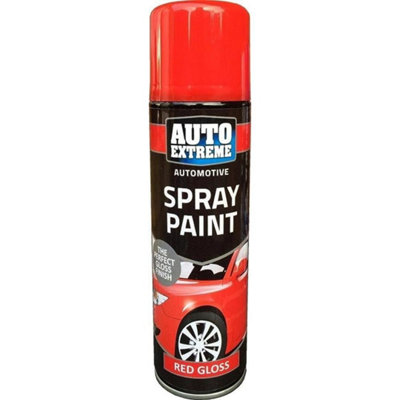 Rapide Auto Extreme All Purpose Spray Can Red Gloss Finish 250ml