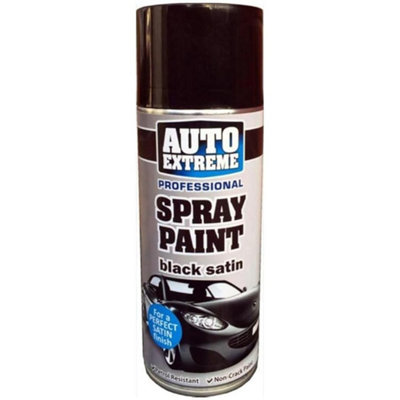 Rapide Auto Extreme Paint Black Satin 400ml 1929 | DIY at B&Q