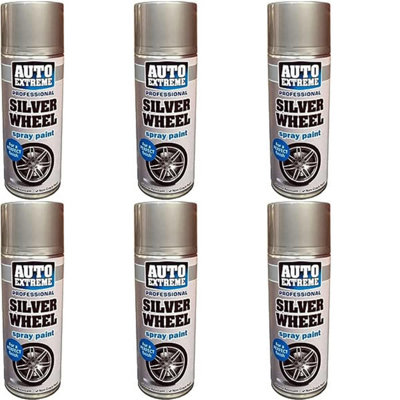 Rapide Auto Extreme Paint Silver Wheel 400ml 1924 (Pack of 6) | DIY at B&Q