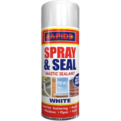 Rapide Spray & Seal Leak Fix Stop Sealant Instant Waterproof - White 300ml